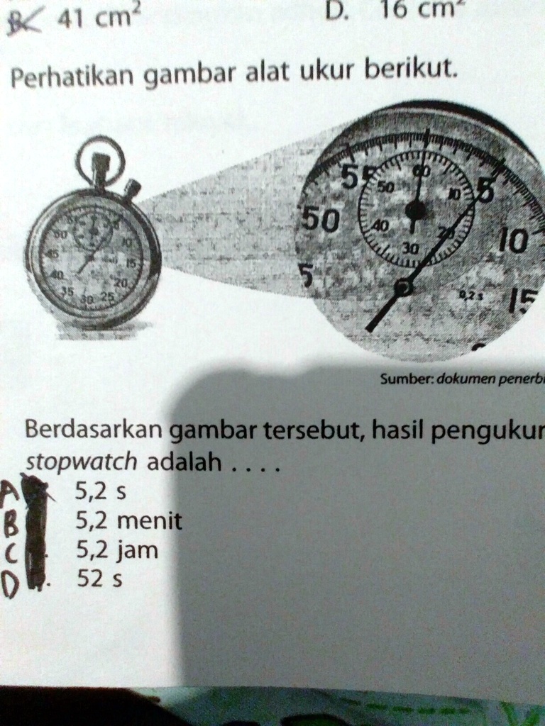 SOLVED: berapakah hasilnya dan caranya 8 41 cin D 16 Cm" Perhatikan ...