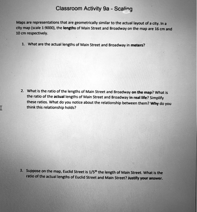 classroom activity 9a scaling maps are representations that are ...