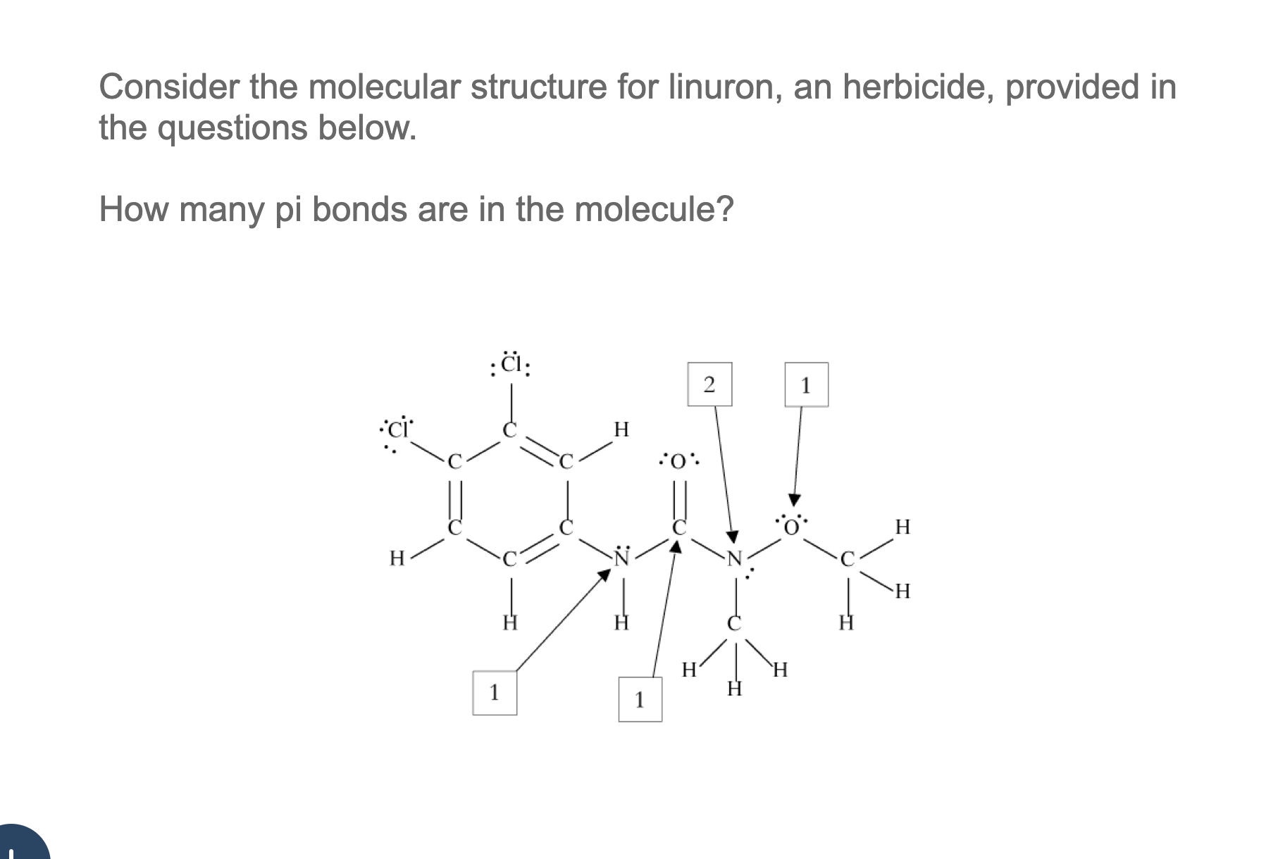 consider the molecular structure for linuron an herbicide provided in ...
