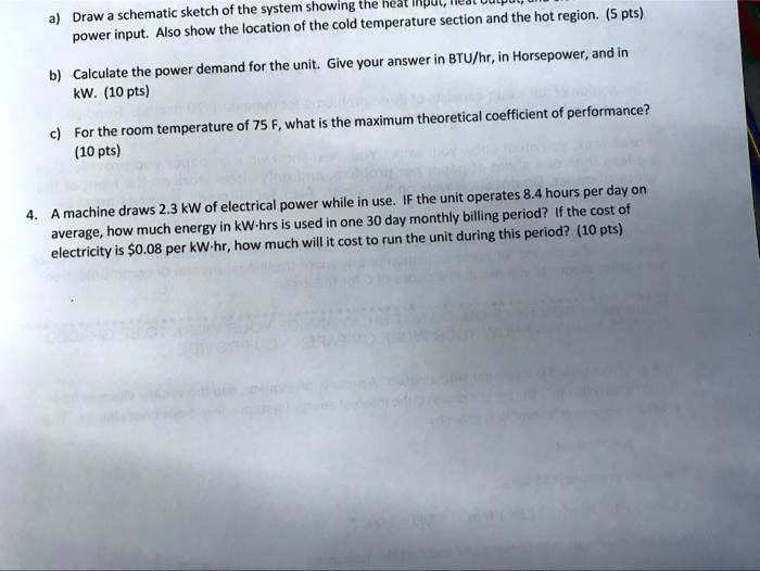 SOLVED: a. Draw a schematic sketch of the system showing the new power ...