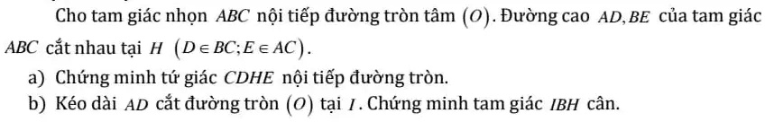 Solved Cho Tam Giác Nhá N Abc Ná™i Tiếp đưá Ng Tròn Tâm O