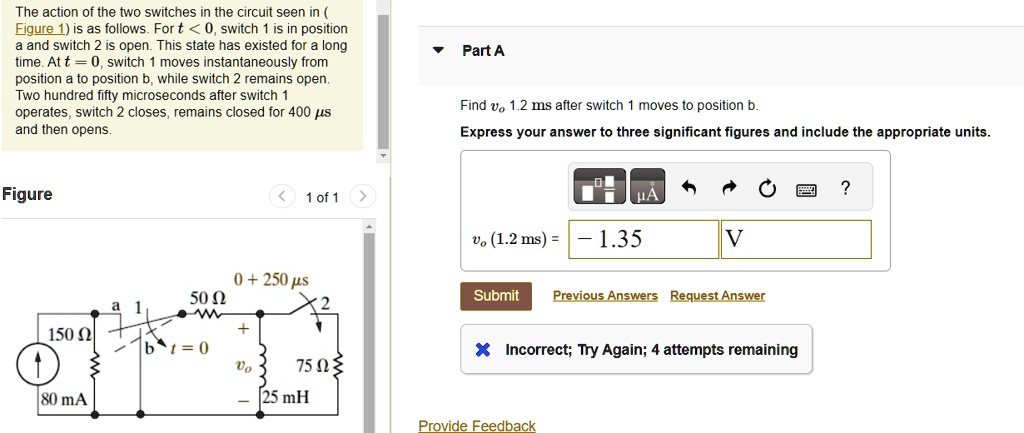 SOLVED: Texts: The action of the two switches in the circuit seen in ...
