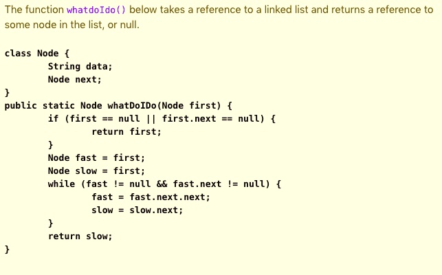 Solved A Suppose First Refers To A Linked List With These 6 Strings 1465