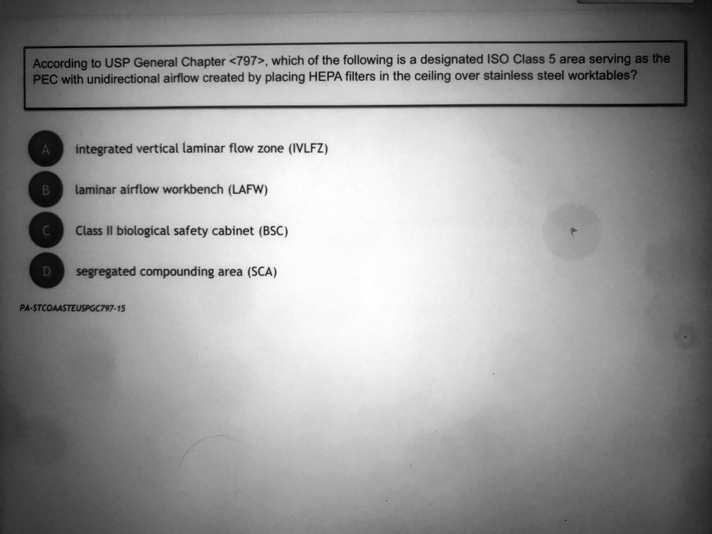 according to usp general chapter 797 which of the following is a ...