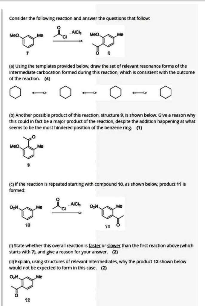 SOLVED: Thank you. Thank you. Consider the following reaction and ...