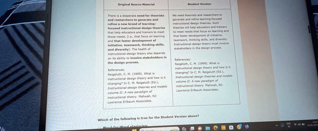 SOLVED: The Student Version above is a revised and corrected version of ...