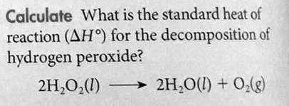 SOLVED: Calculate What is the standard heat of reaction (AH? for the ...