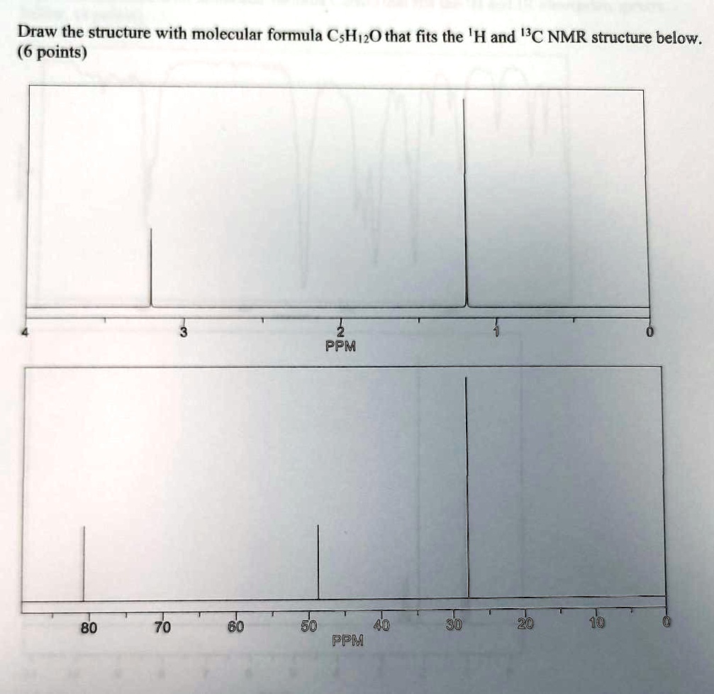 SOLVED: Draw the structure with molecular formula C6H12O2 that fits the 1H and 13C NMR spectra ...