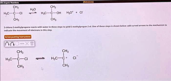 RK-Organic Reactions CH3 H3C-C-CI H2O CH3 H3C-C-OH H3O+ + Cl CH3 CH3 ...