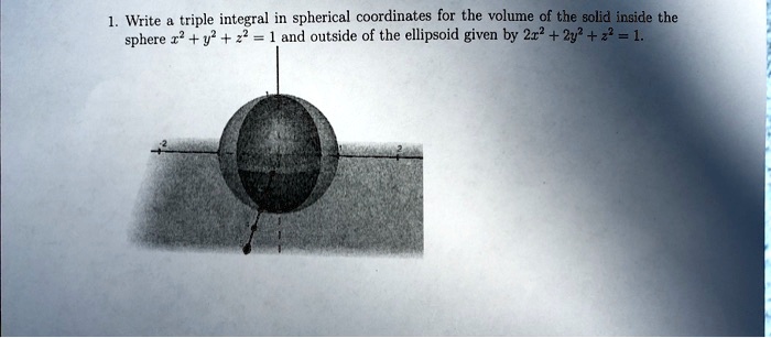 SOLVED: Write triple integral in spherical coordinates for the volume ...