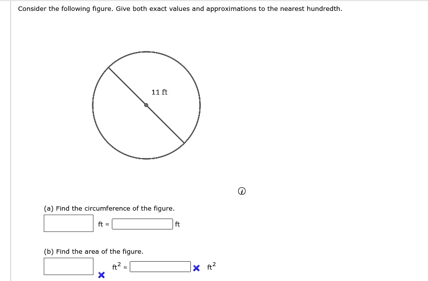 SOLVED: 'Consider the following figure Give both exact values and approximations to the nearest ...
