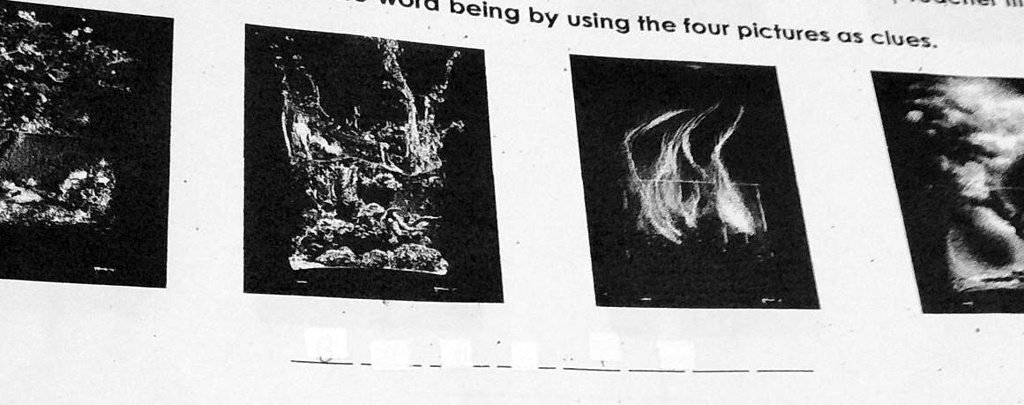 SOLVED: '4 pics 1 word Its 8 words Ota being by using the four pictures ...