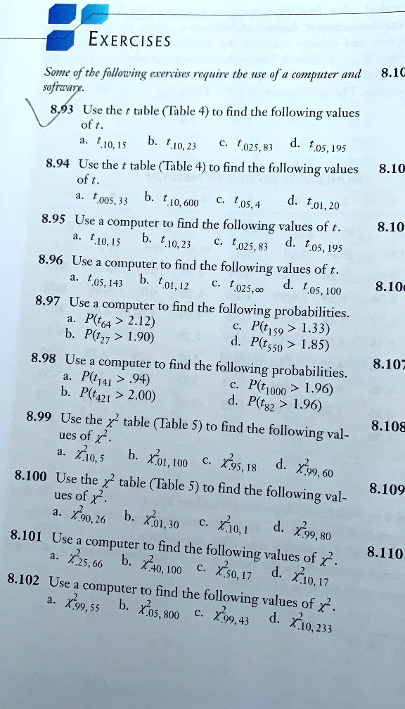 exercises some of the following exercises require the use of a computer ...