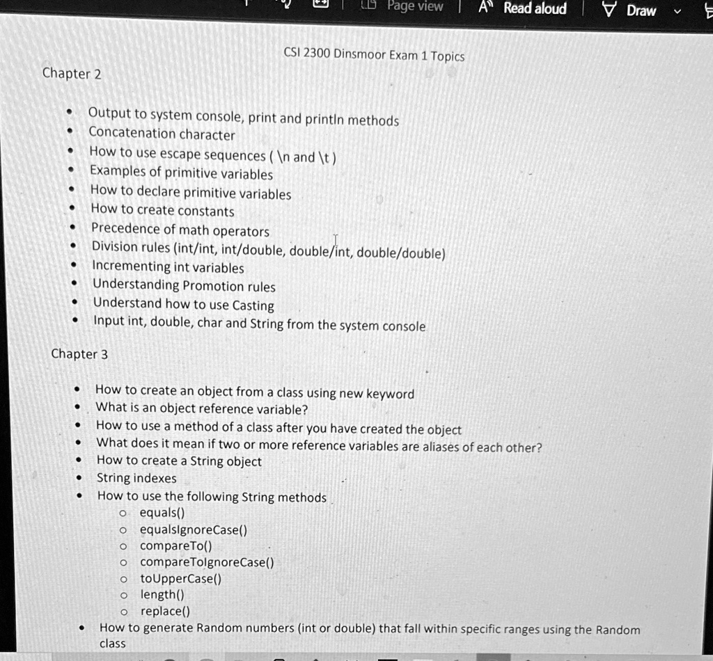 SOLVED: Can I get examples of these? LD Page view A" Read aloud Draw 1 ...