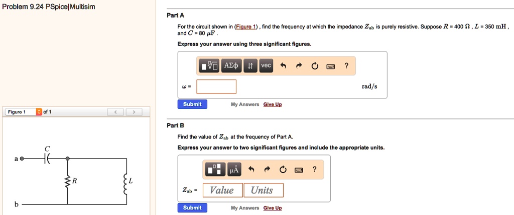 SOLVED: Problem 9.24 PSpice|Multisim Part A For the circuit shown in (Figure 1), find the ...