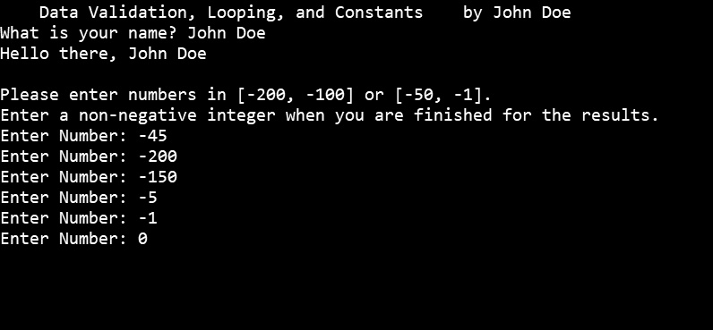 Solved Title Data Validation Looping And Constants In Masm Assembly Language Program