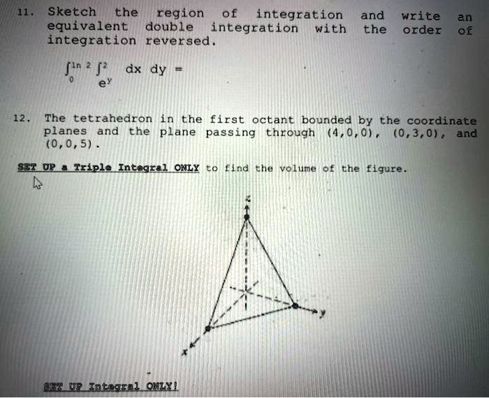 SOLVED: Sketch the region of integration and write en equivalent double ...