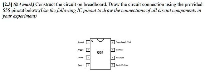 SOLVED: Draw a Circuit [2.3] 0.4 mark Construct the circuit on a ...