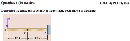 SOLVED: Question 1 (10 marks) (CLO 3; PLO 2, C3) Determine the ...