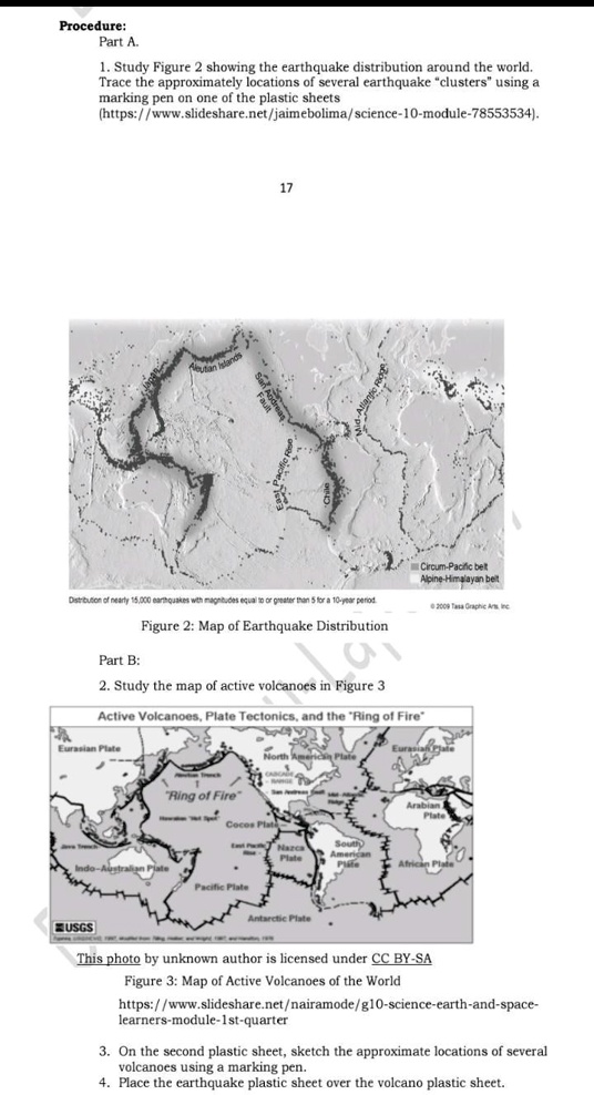 SOLVED: 'Part A1. How are earthquakes distributed on the map?2. Where ...