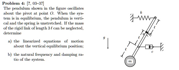 problem 4 0337 the pendulum shown in the figure oscillates about the ...
