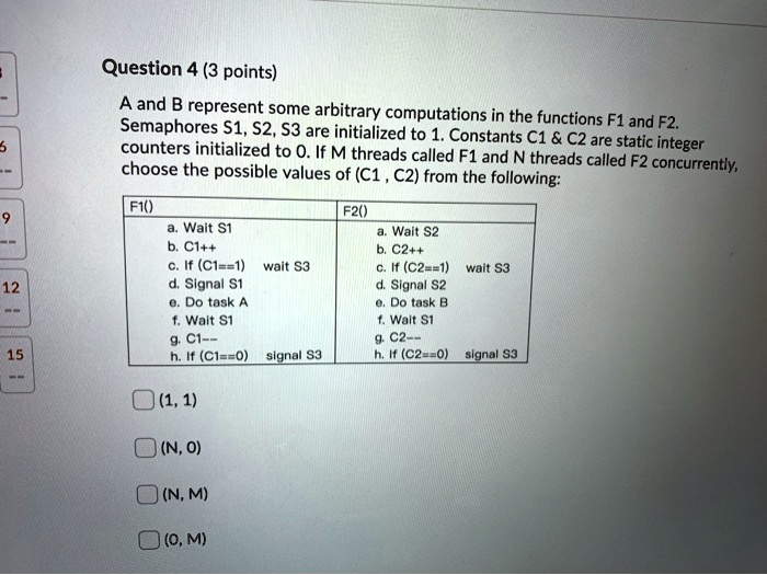 SOLVED: Question 4 (3 points): A and B represent some arbitrary ...