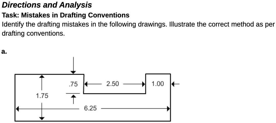 SOLVED: 'Directions and Analysis Task: Mistakes in Drafting Conventions ...