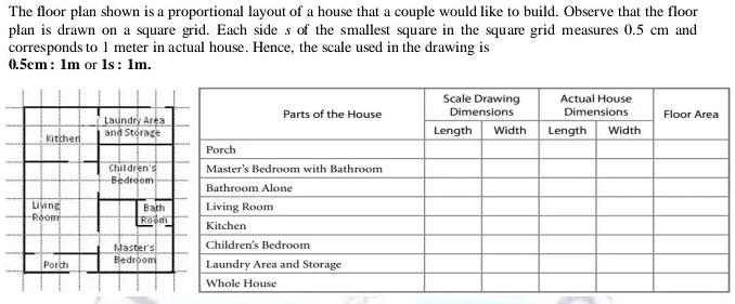 The floor plan shown is a proportional layout of a house that a couple ...