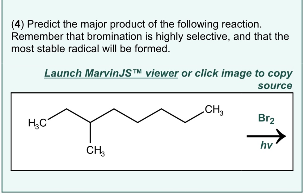 4 predict the major product of the following reaction remember that ...