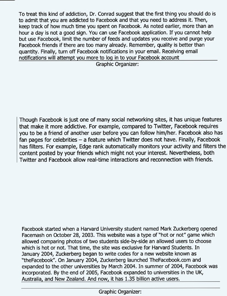 SOLVED: Make a graphic organizer (Venn diagram, timeline, semantic map ...