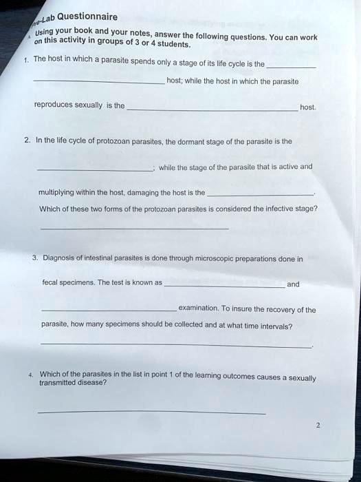 Solved~lab Questionnaire Using Your Book And Your Notes Answver Following On Ihis Activity In