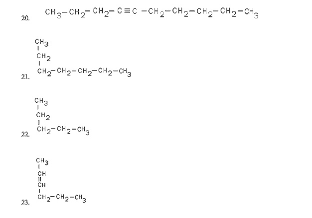 SOLVED: CHa-CH2" ch2 cEc -Chz-CHz-CHz-CH2-Cha CH3 Chz CHz-CHz-CH2- Ch2 CH3 CH3 Ch2 CH2 Ch2" CH3 ...