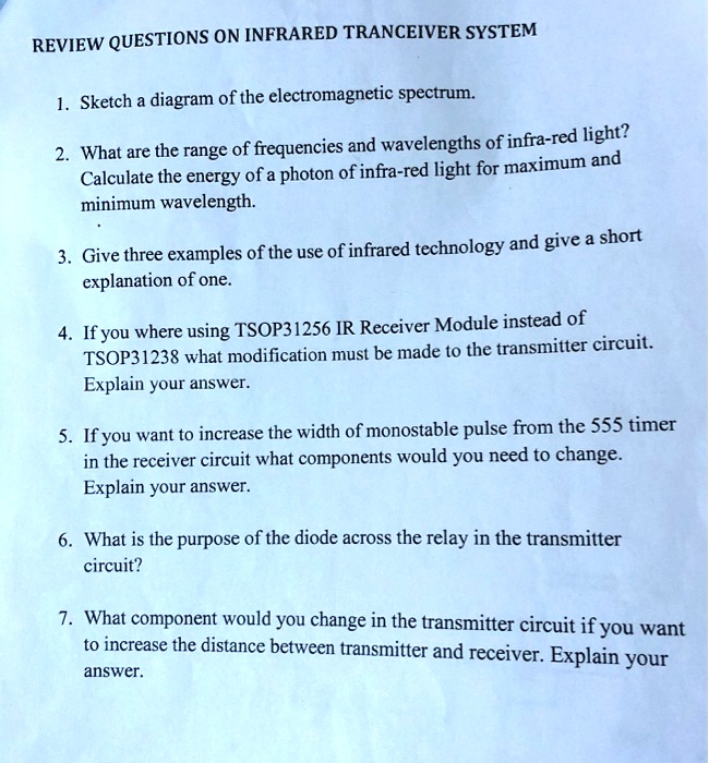 SOLVED: 1. Sketch a diagram of the electromagnetic spectrum. 2. What is ...