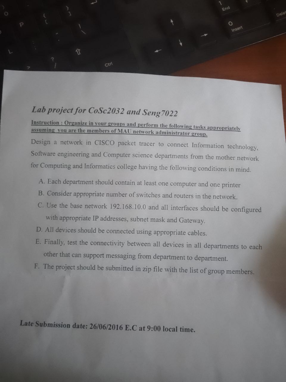SOLVED: Lab project for CoSc 2032 and Seng 7022 Instruction: Organize ...