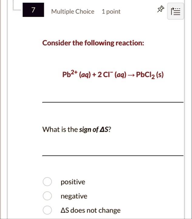 consider the following reaction pb2aq 2cl aq rightarrow pbcl2s what is ...
