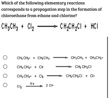Which of the following elementary reactions corresponds to a ...