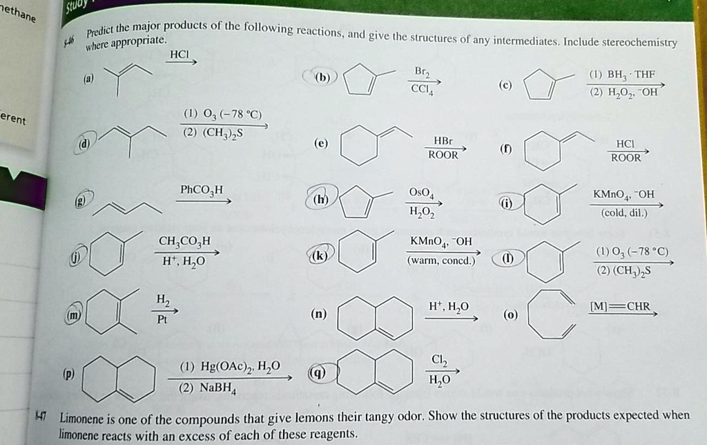 SOLVED: Titlewithtopic: Predicting Products and Intermediates in ...