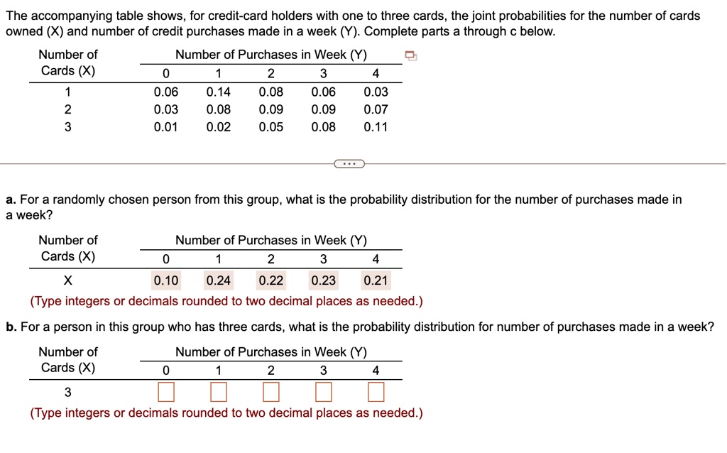 SOLVED: a. For a randomly chosen person from this group, what is the ...