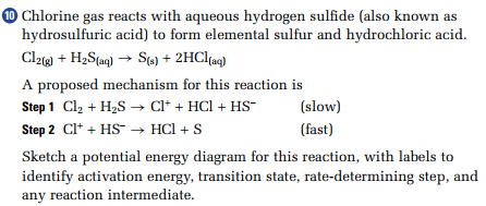 VIDEO solution: Chlorine gas reacts with aqueous hydrogen sulfide (also known as hydrosulfuric ...