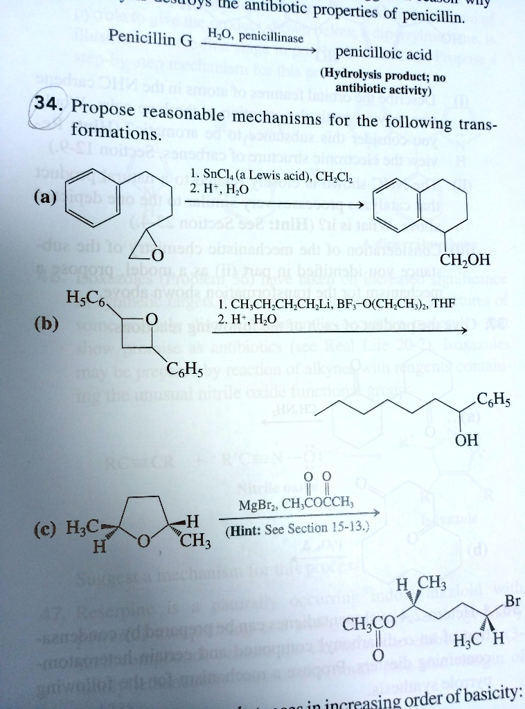 SOLVED: Title: Antibiotic Properties of Penicillin and Mechanisms of Transformations Text: The ...