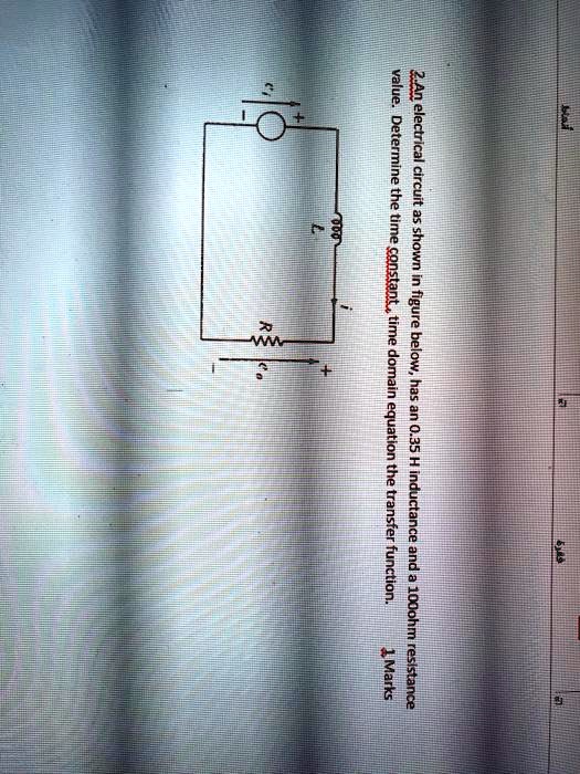 SOLVED: Please explain step by step clearly how to determine the time constant in the time ...