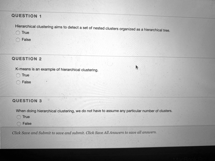 Solved Hierarchical Clustering Aims To Detect A Set Of Nested Clusters Organized As A