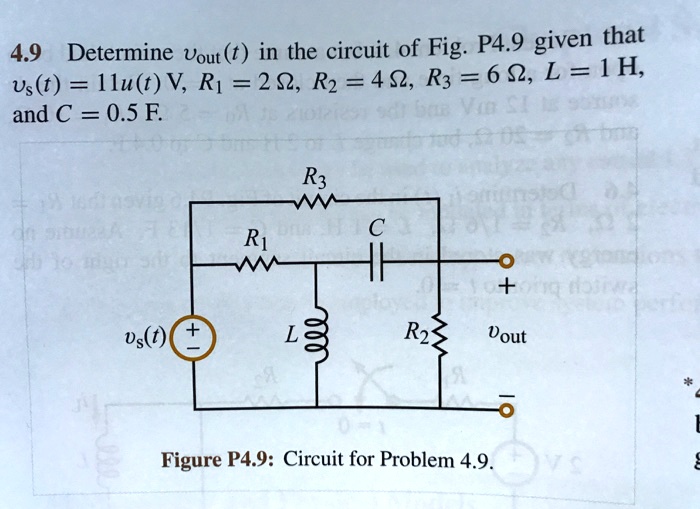 SOLVED: The current source shown in the circuit of Fig. P4.19 is given by the displayed equation ...