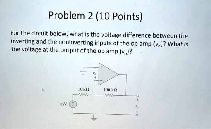 SOLVED: Problem 2 (10 Points) For the circuit below, what is the voltage difference between the ...