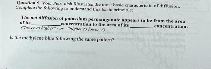 SOLVED: Ouestion 5.Your Petri dish illustrates the most basic ...
