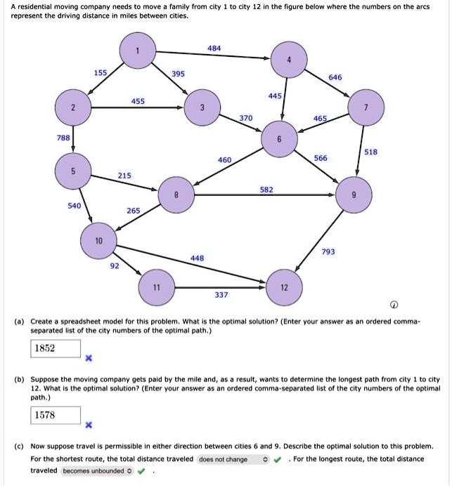 A residential moving company needs to move a family from city 1 to city ...