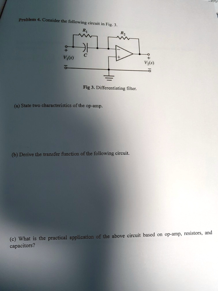 Problem 4. Consider the following circuit in Fig. 3. R? + R? C V?(s ...