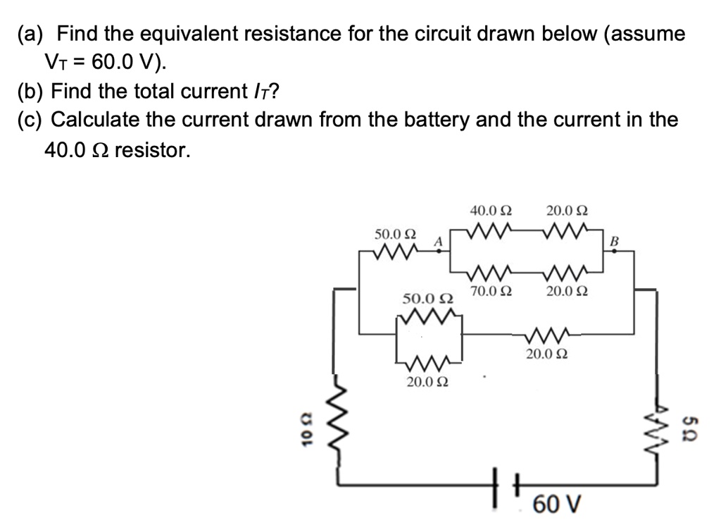 a find the equivalent resistance for the circuit drawn below assume vt ...