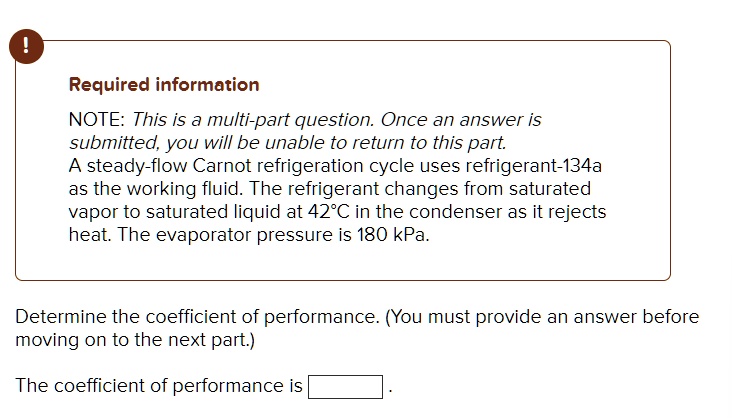 Required information NOTE: This is a multi-part question. Once an ...