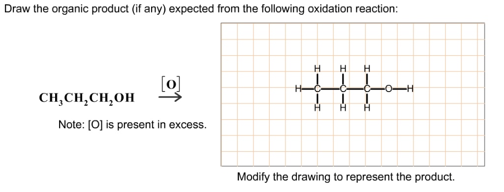 Draw the organic product (if any) expected from the following oxidation ...